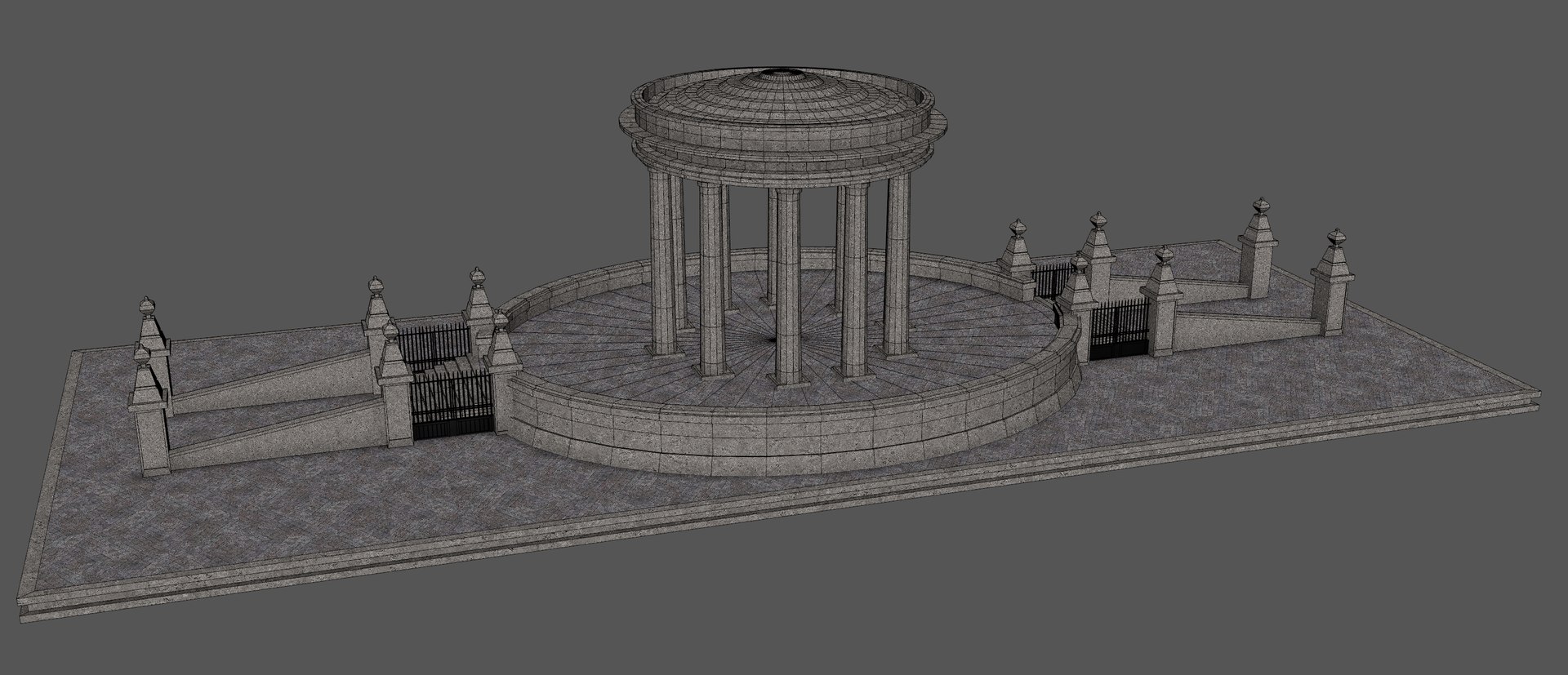 Free Ancient Square Temple 3D - TurboSquid 2402407