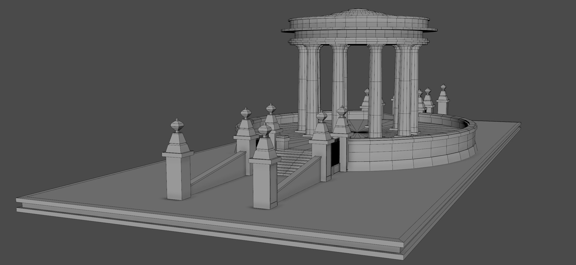 Free Ancient Square Temple 3D - TurboSquid 2402407
