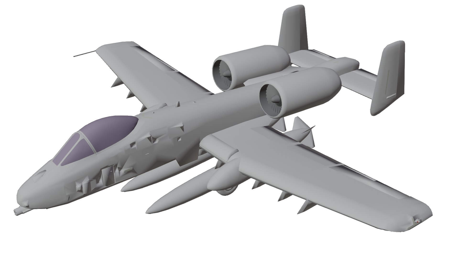 3D Model A-10 Thunderbolt - TurboSquid 2100469