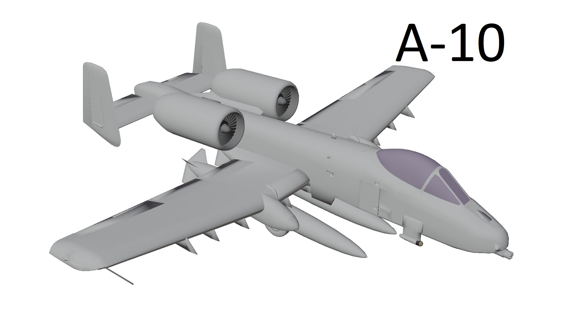 3D Model A-10 Thunderbolt - TurboSquid 2100469