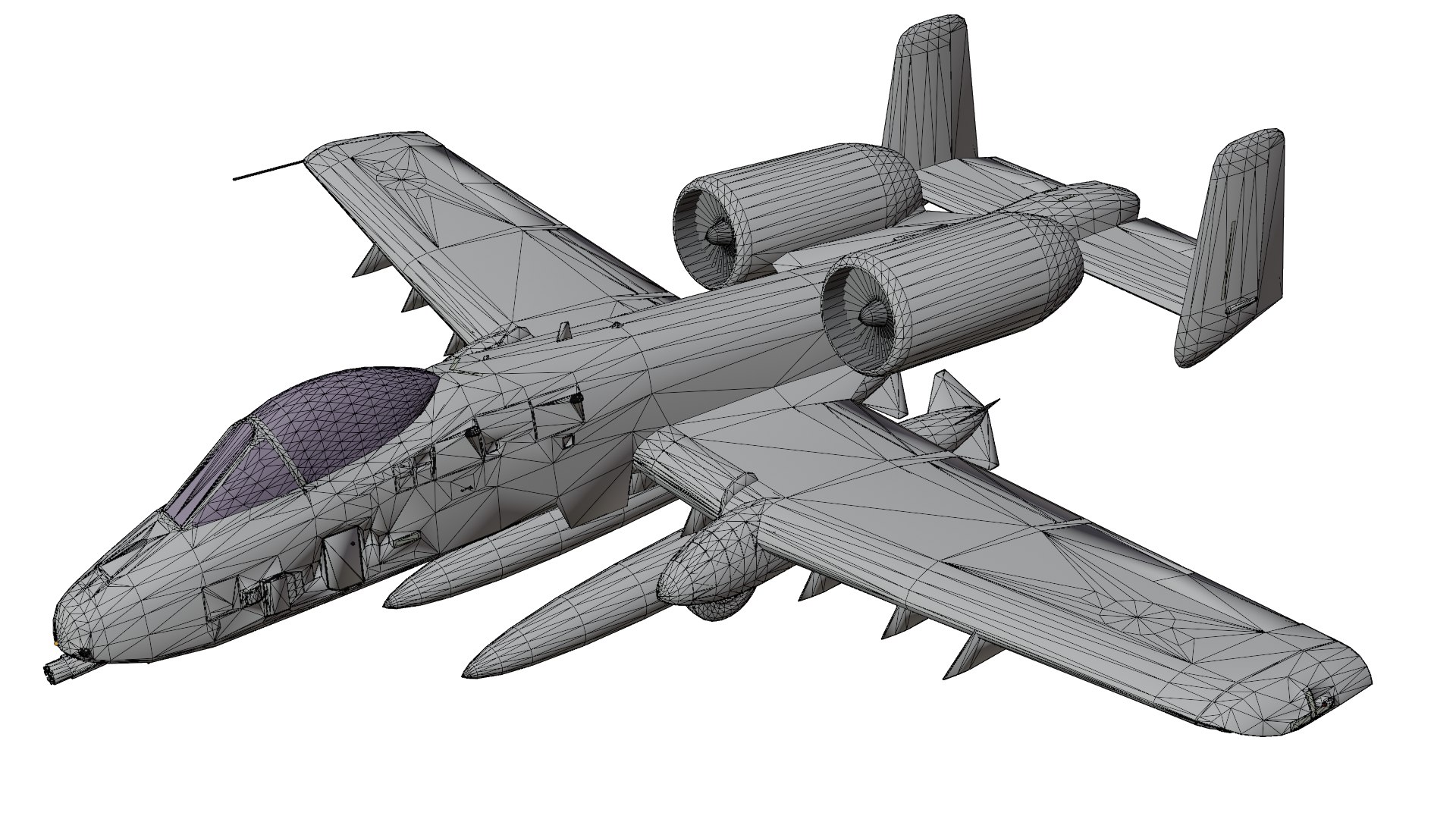 3D model A-10 Thunderbolt - TurboSquid 2100469