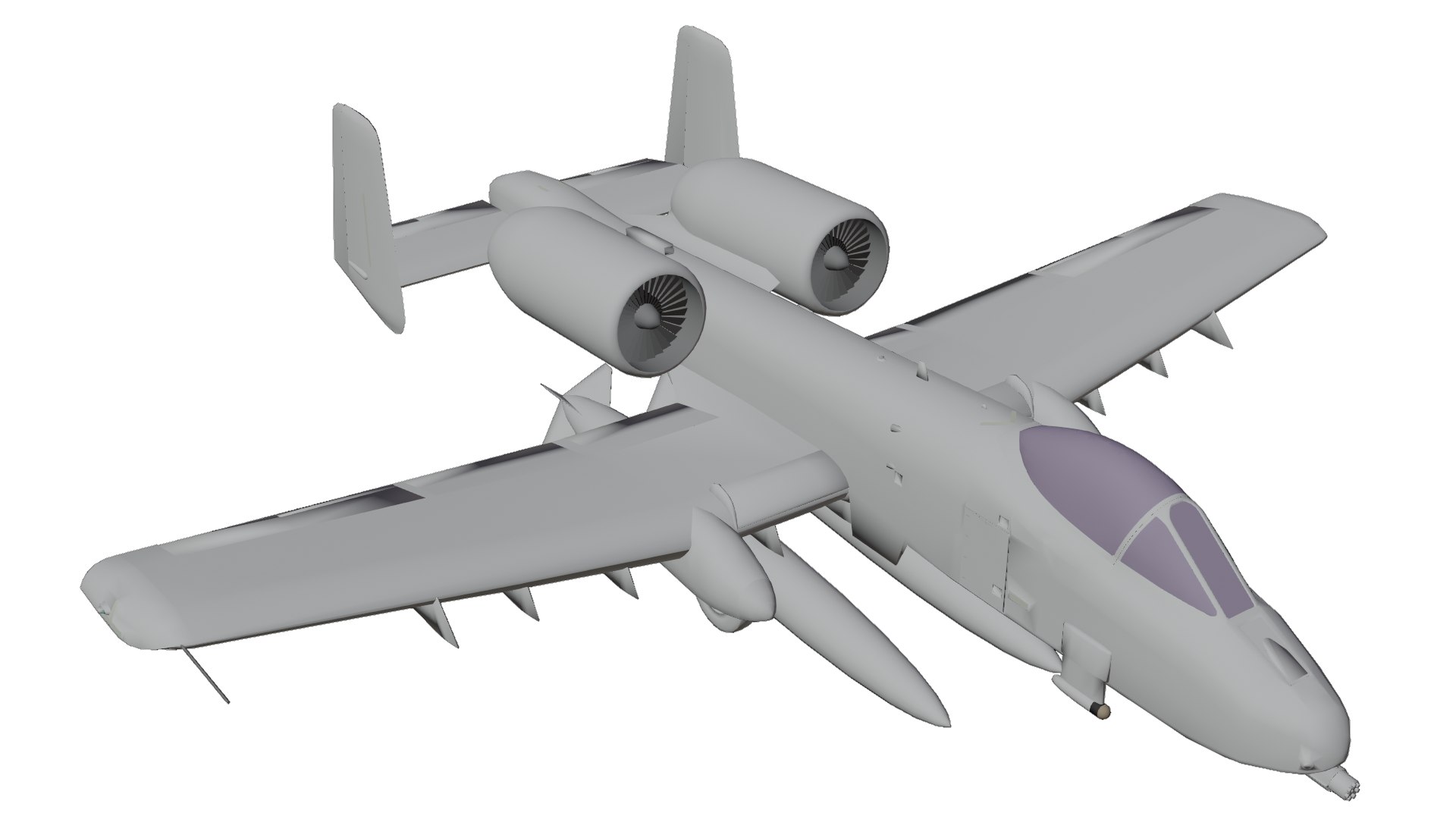 3D Model A-10 Thunderbolt - TurboSquid 2100469