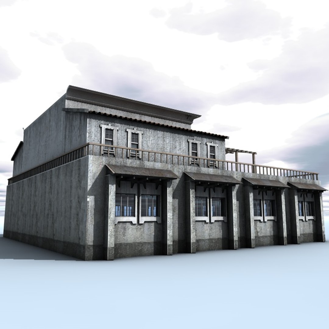 3D Old Building Model - TurboSquid 612308