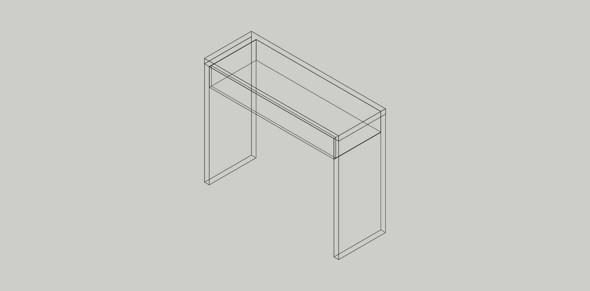 3D Table MOCKA Jesse Console Table - TurboSquid 2145829