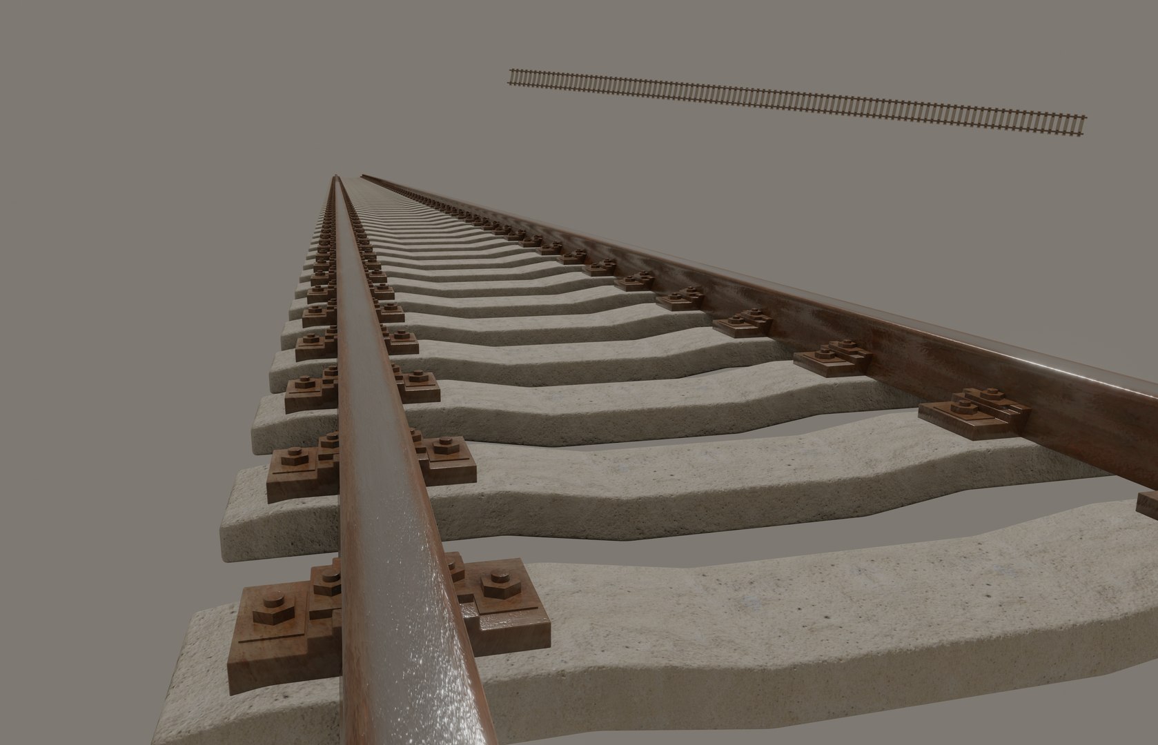Railroad Tracks Rail 3D Model - TurboSquid 1664549