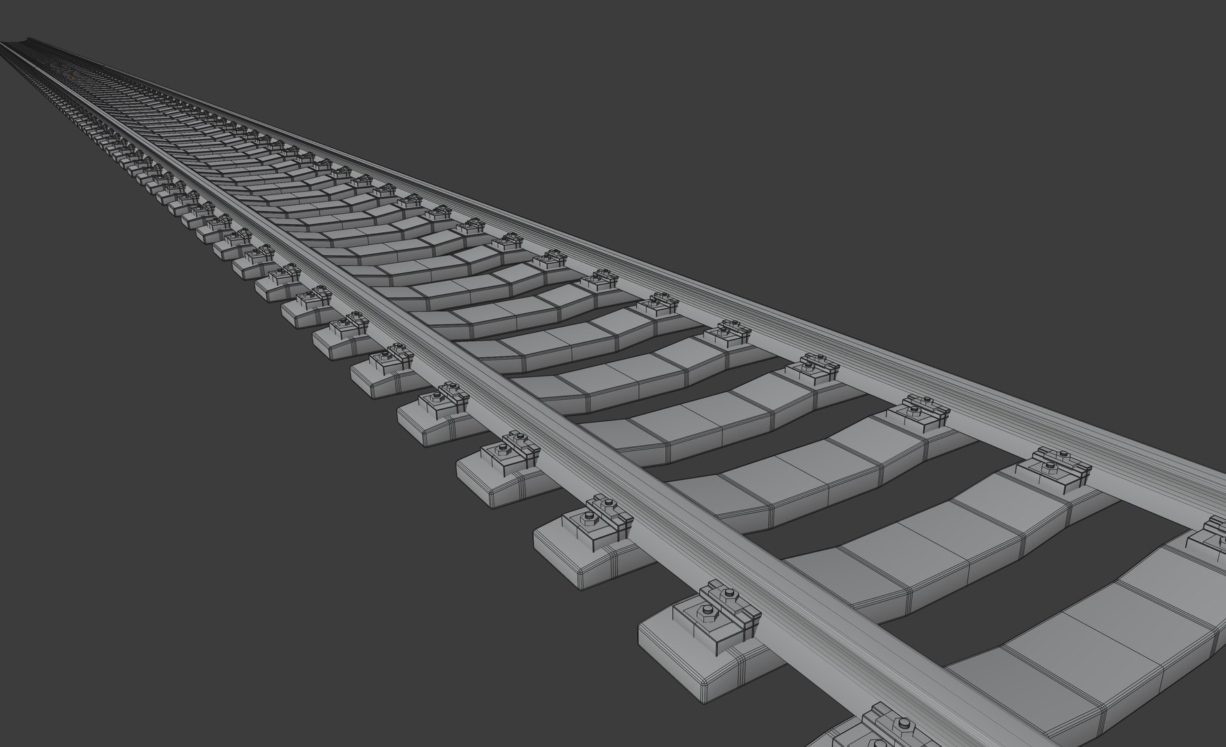 Railroad Tracks Rail 3D Model - TurboSquid 1664549