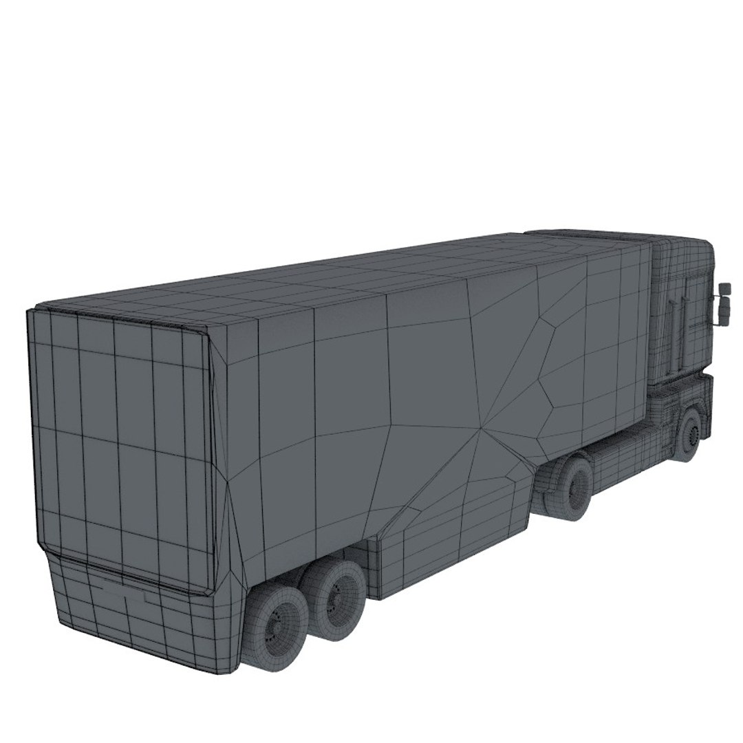 Generic Lorry Trailer 3d Obj
