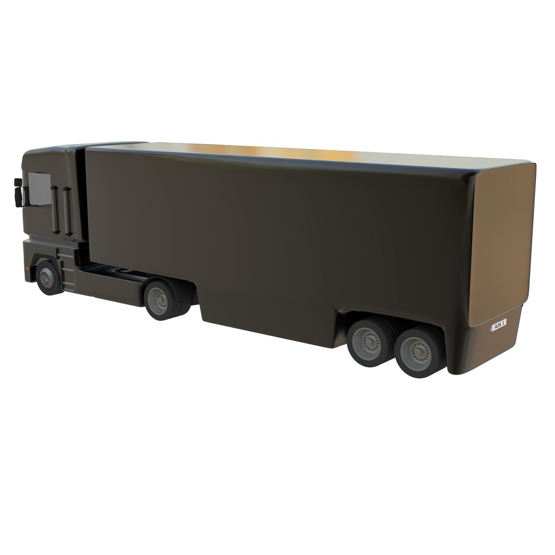 Generic Lorry Trailer 3d Obj