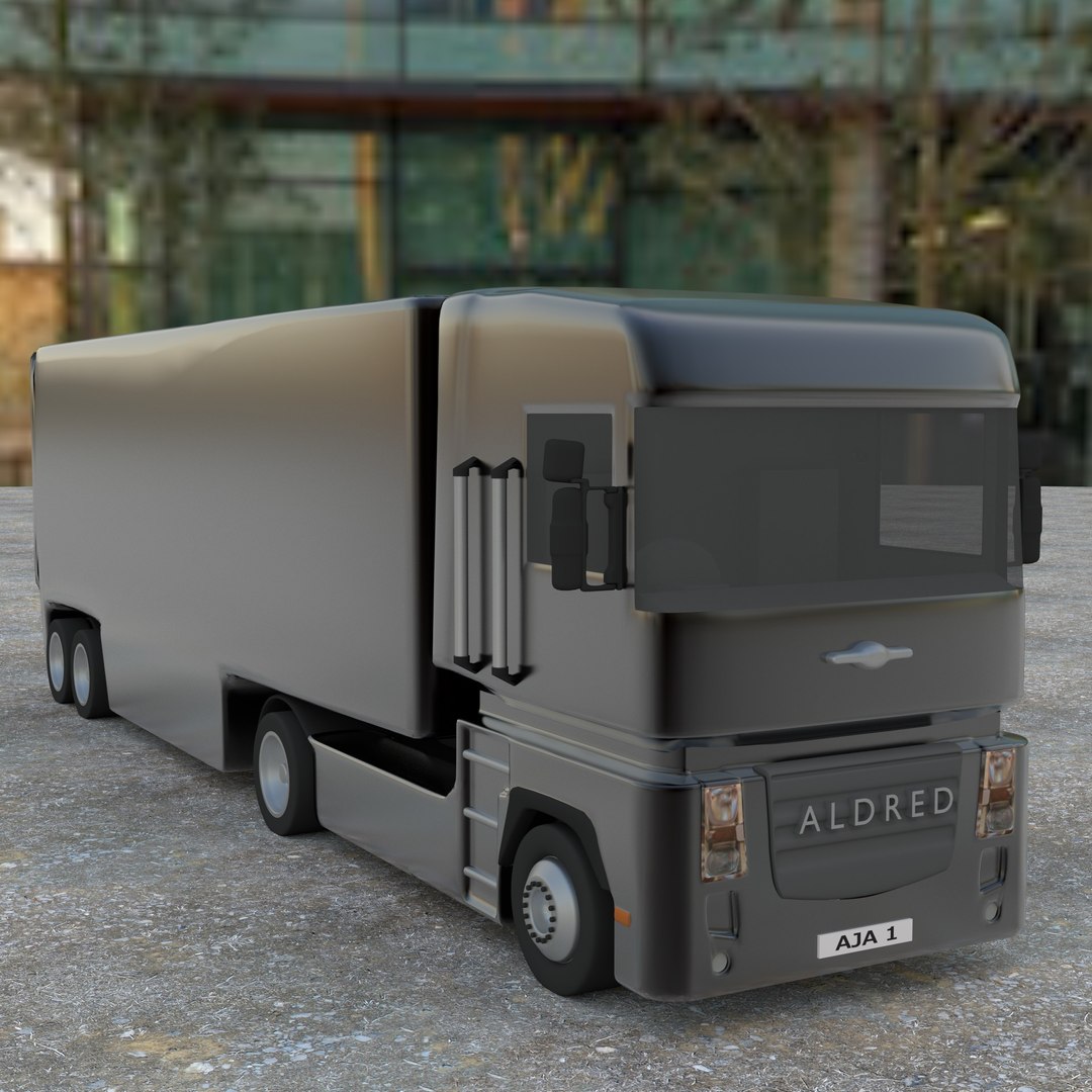 Generic Lorry Trailer 3d Obj