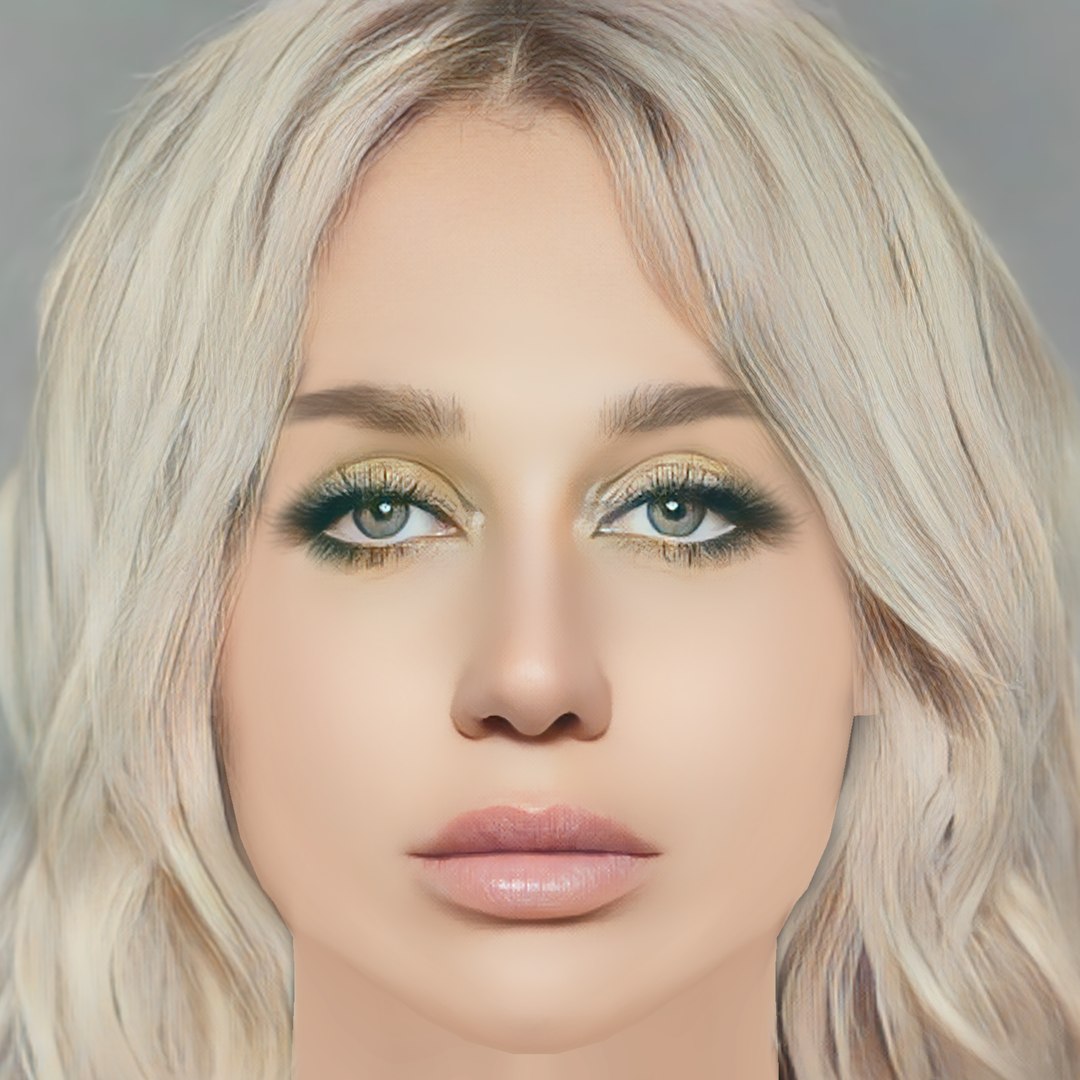 3D Model Kesha Rose Sebert Head - No Hair - Low Poly Head For Game ...