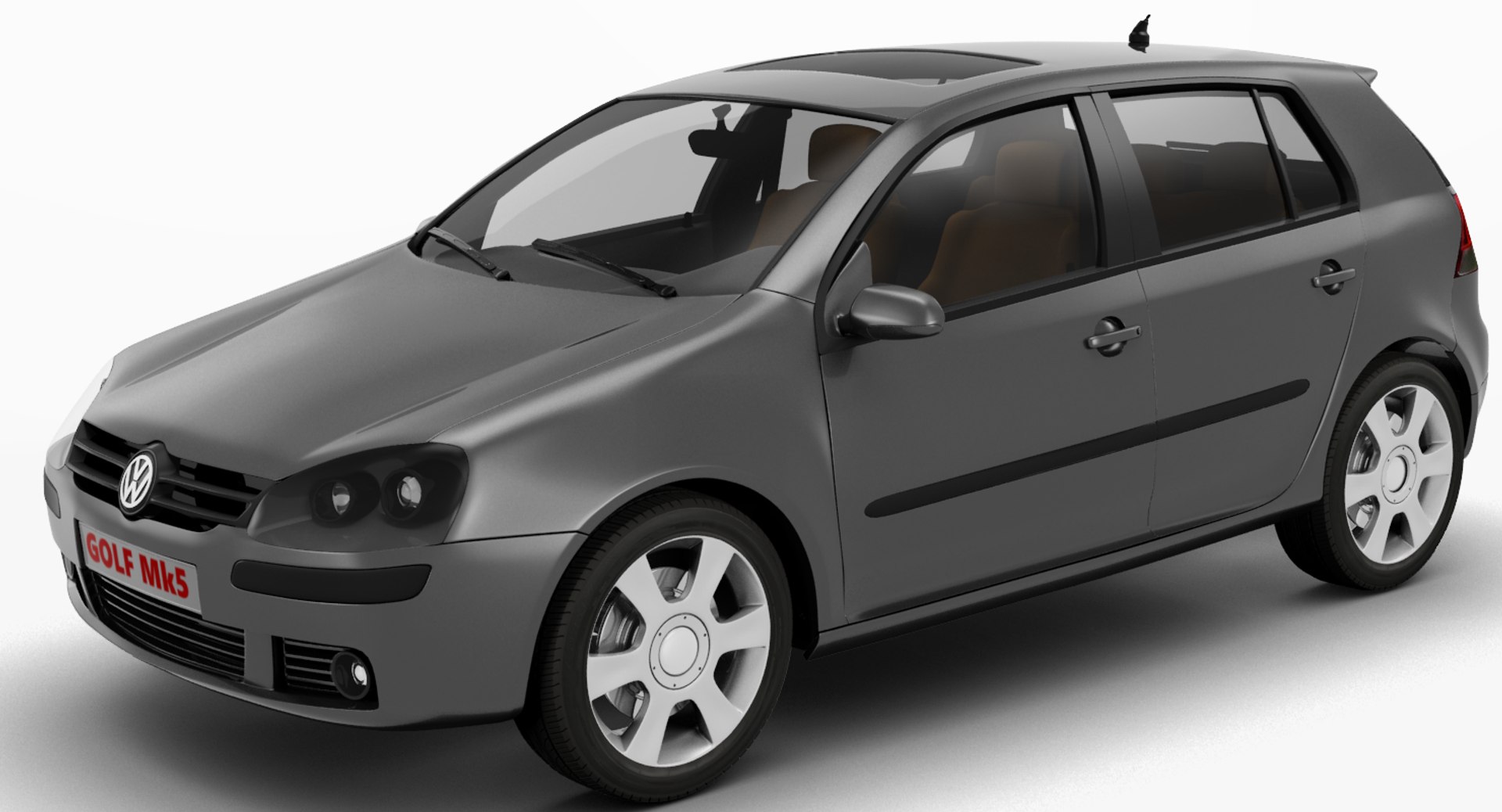 volkswagen golf mk5 3d model