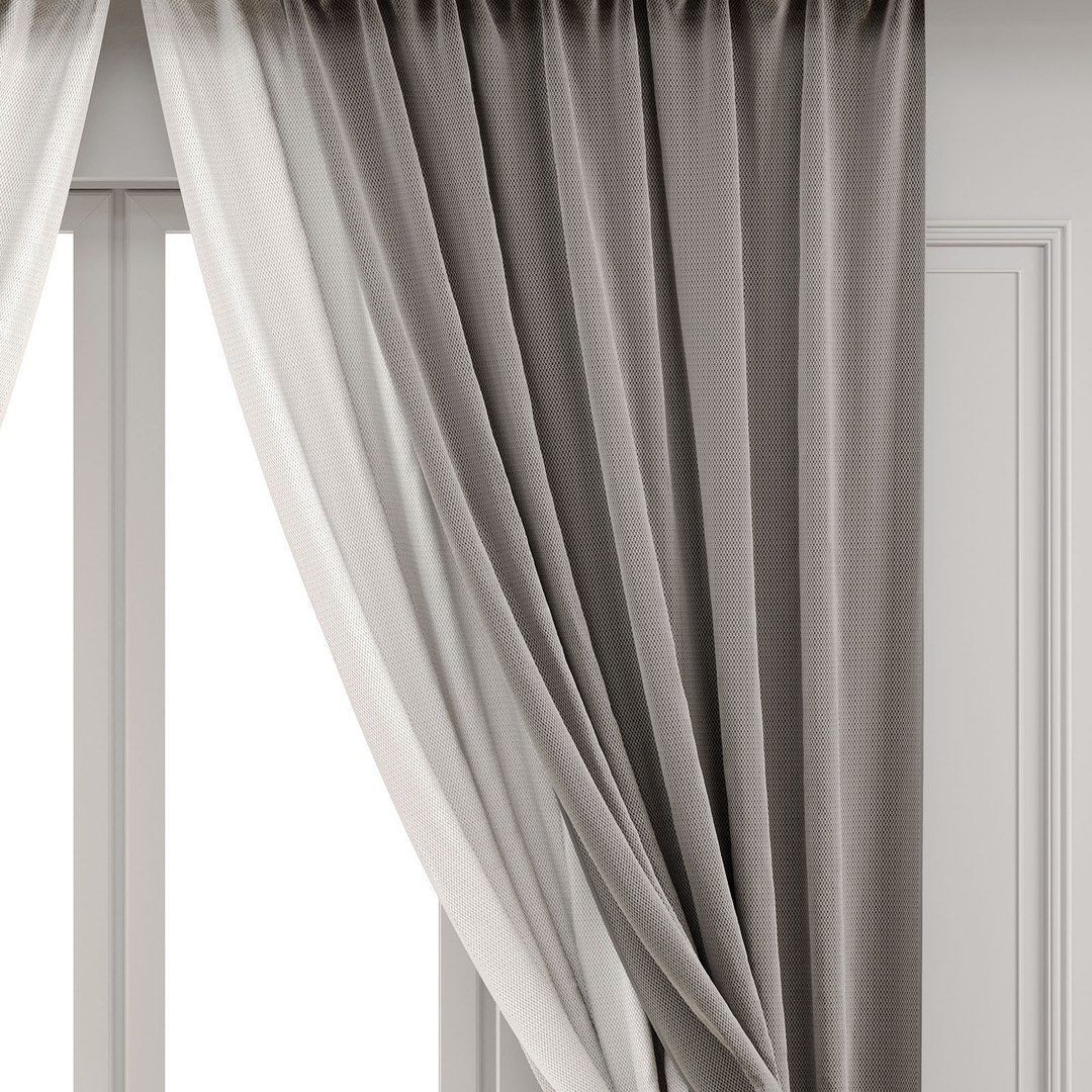 Curtain Set 528C Model - TurboSquid 2179314