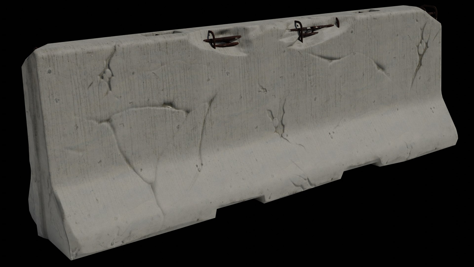3D CONCRETE BARRICADE Model - TurboSquid 1951379