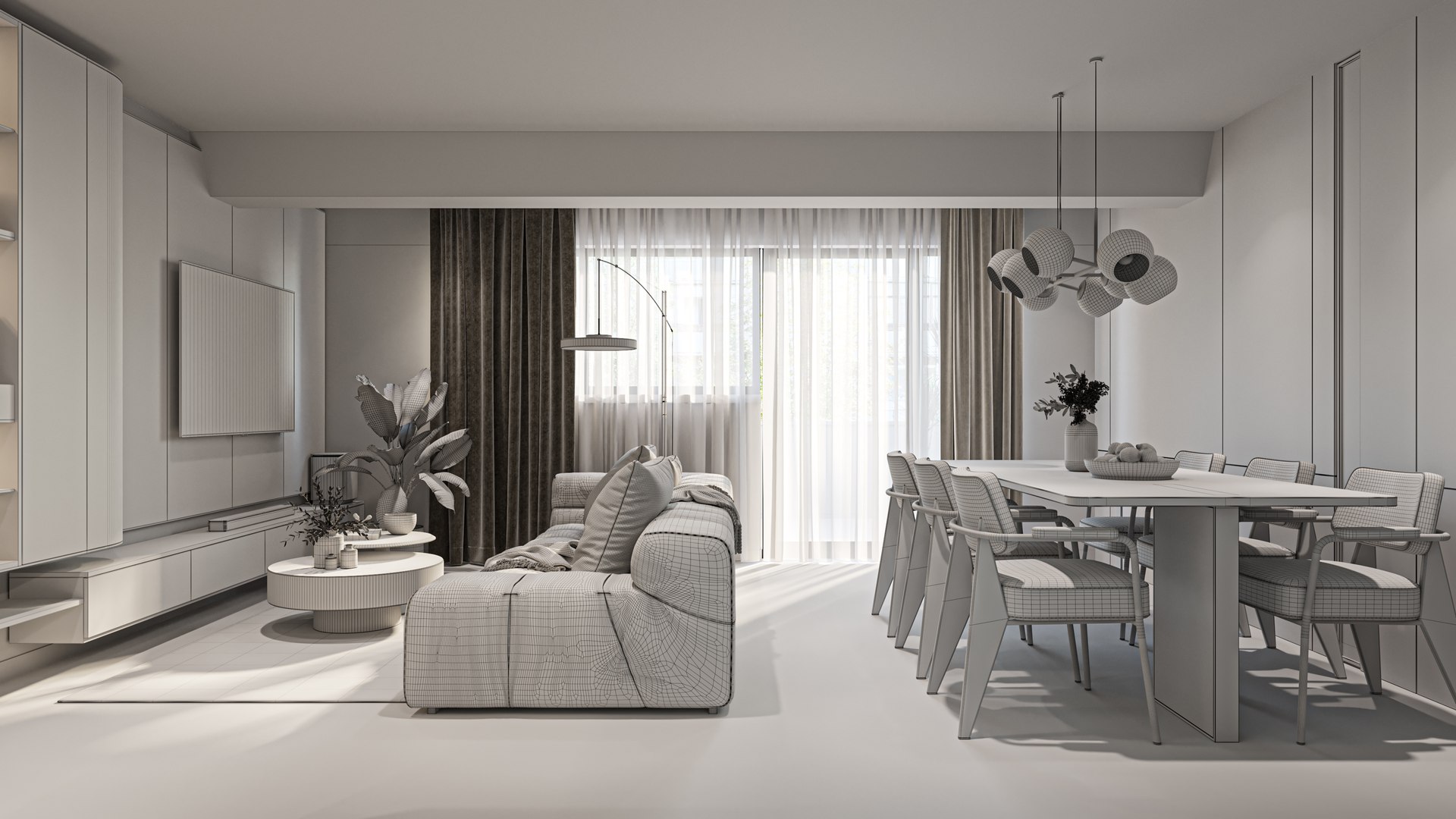 INTERIOR VISUALIZATION 2D FLOOR PLAN LIVING ROOM SCENE 3D Model 3D - TurboSquid 2411333