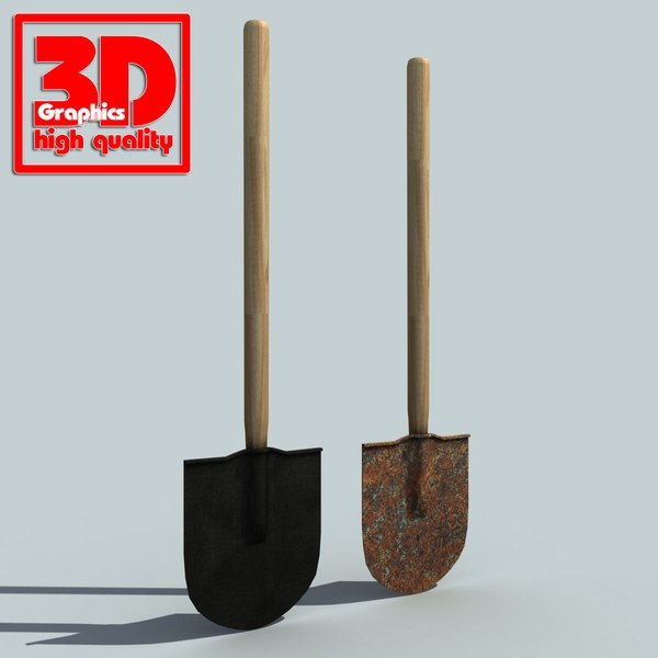 shovel modelled 3d model
