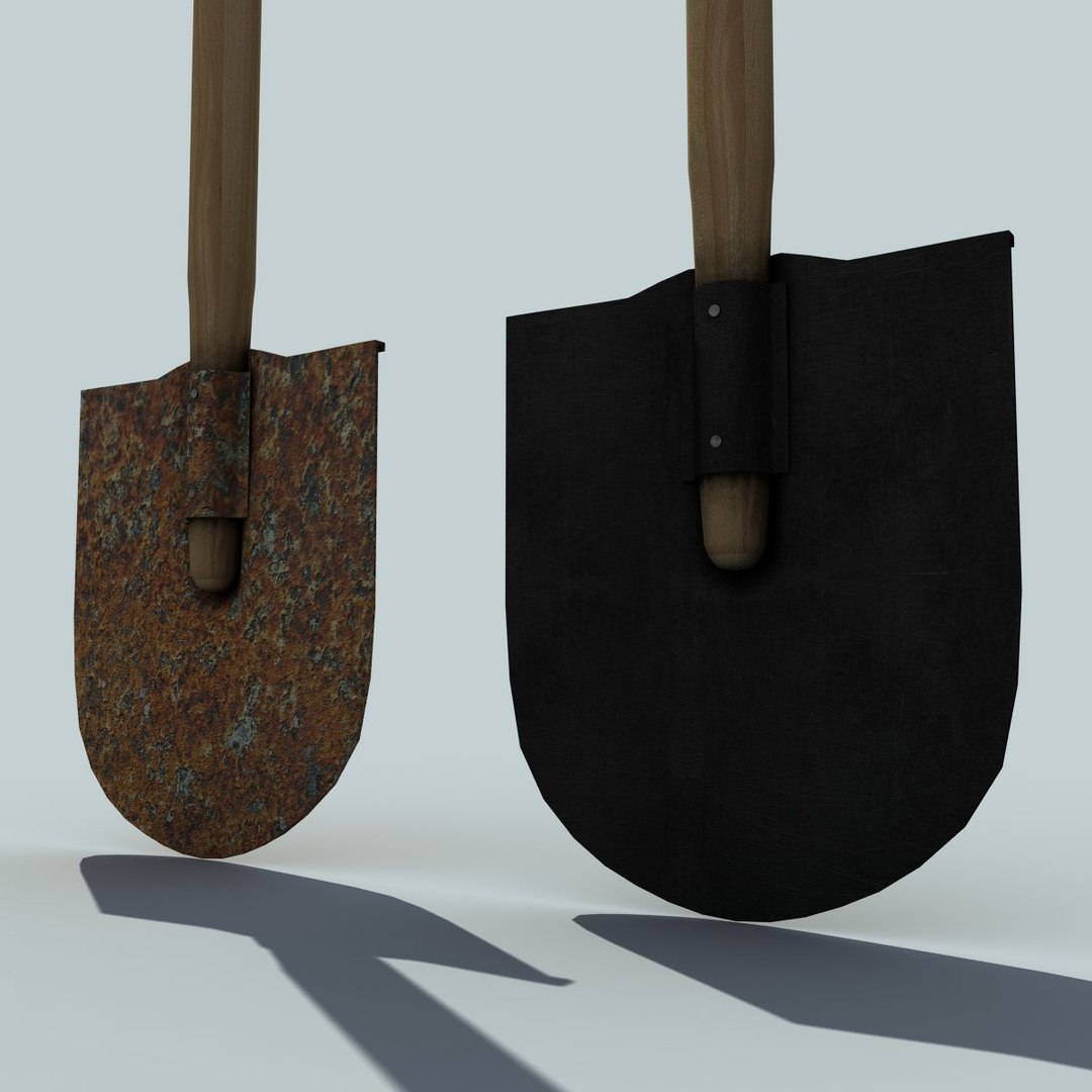 shovel modelled 3d model