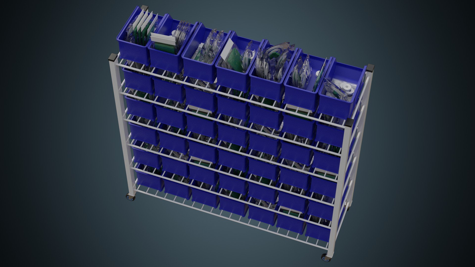 3D Medical Shelf 2 Basic model - TurboSquid 2181179
