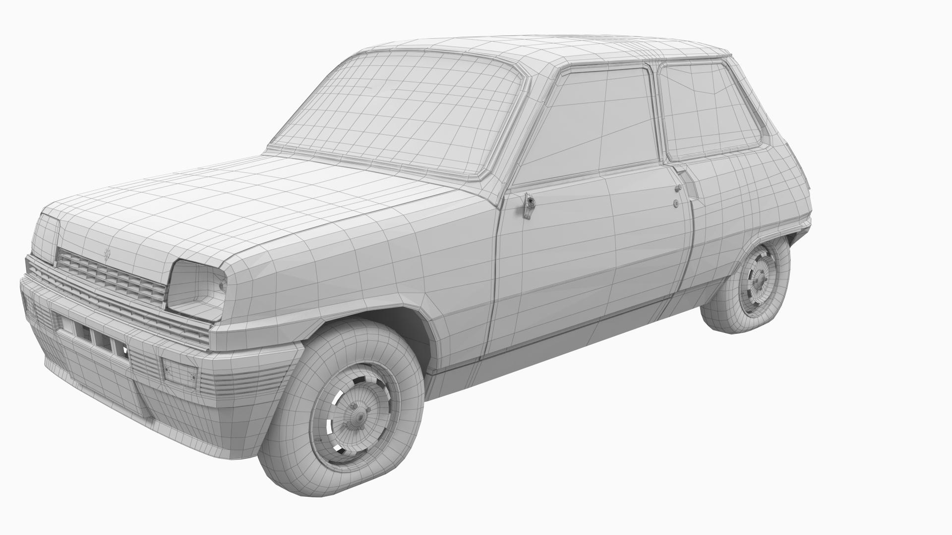 3D renault 5 model - TurboSquid 1548438