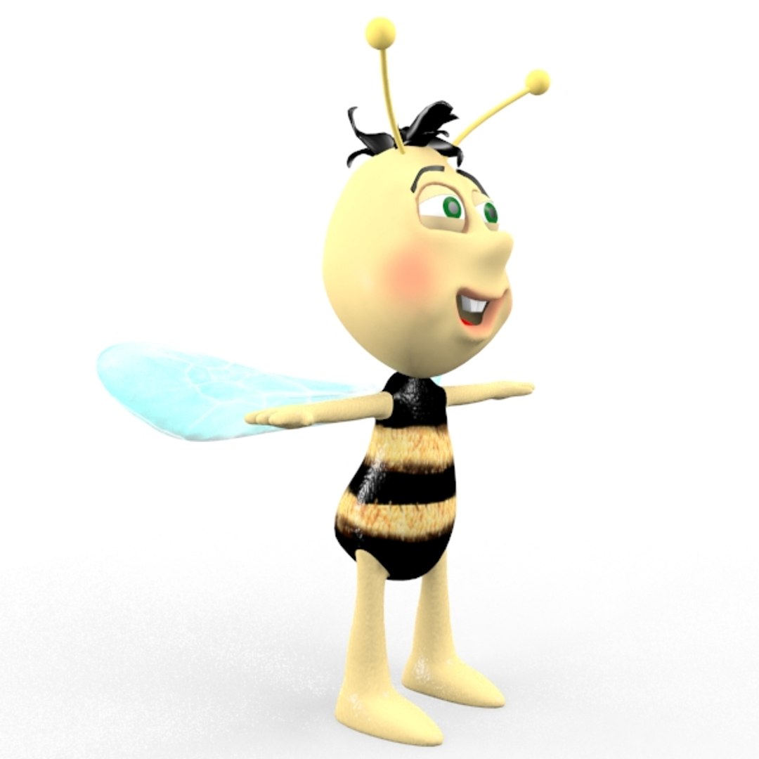 3d bee cartoon toon