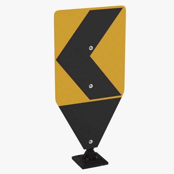 Chevron alignment sign Ground Left and Right 3D - TurboSquid 1918276