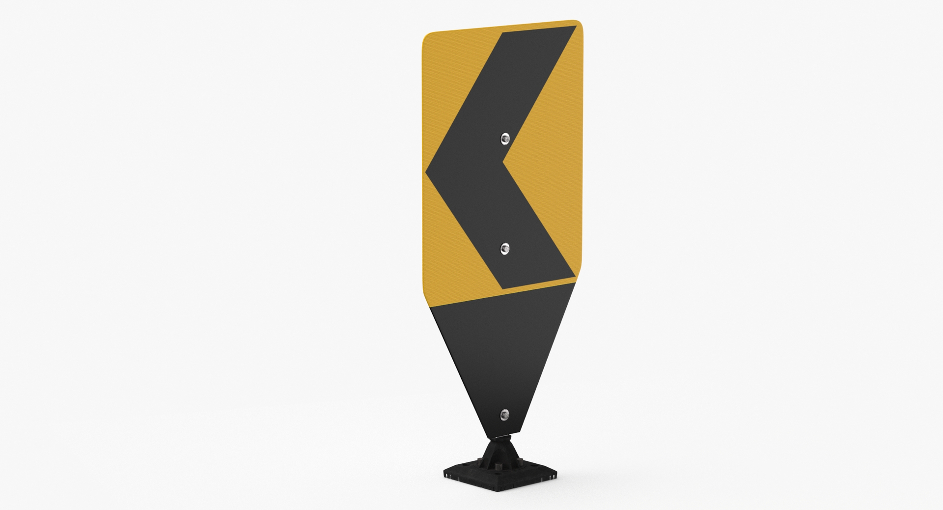 Chevron Alignment Sign Ground Left And Right 3D - TurboSquid 1918276