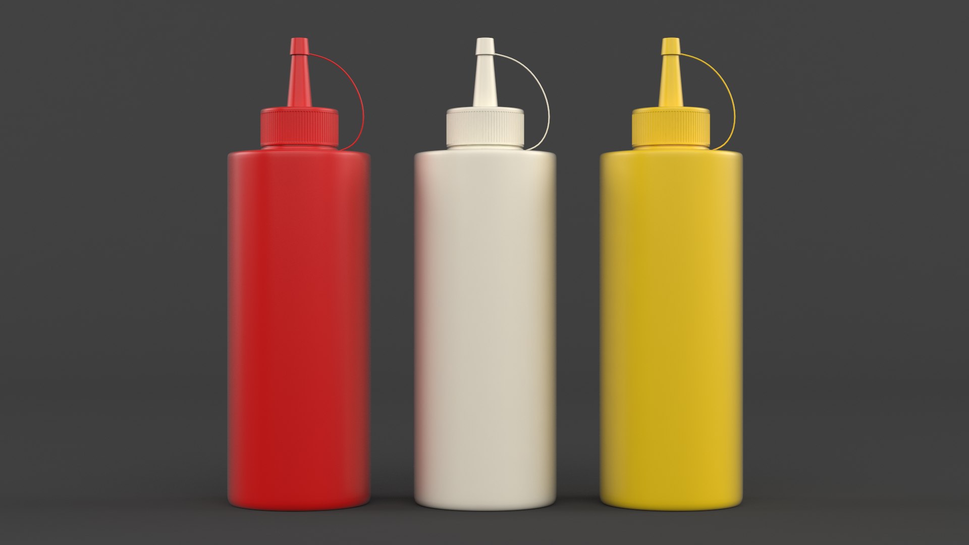 3D Sauce Bottles - TurboSquid 1971406