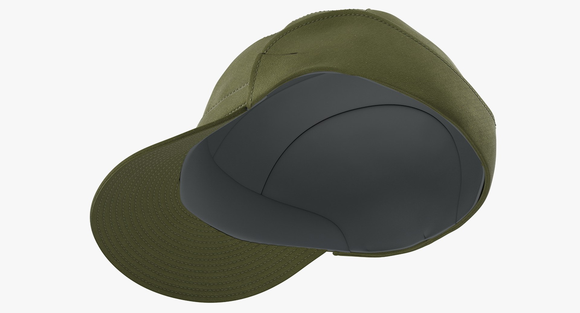 3D Military Green Field Cap - TurboSquid 1380959