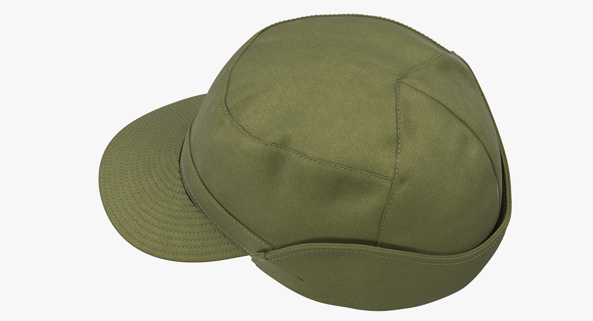 3D Military Green Field Cap - TurboSquid 1380959