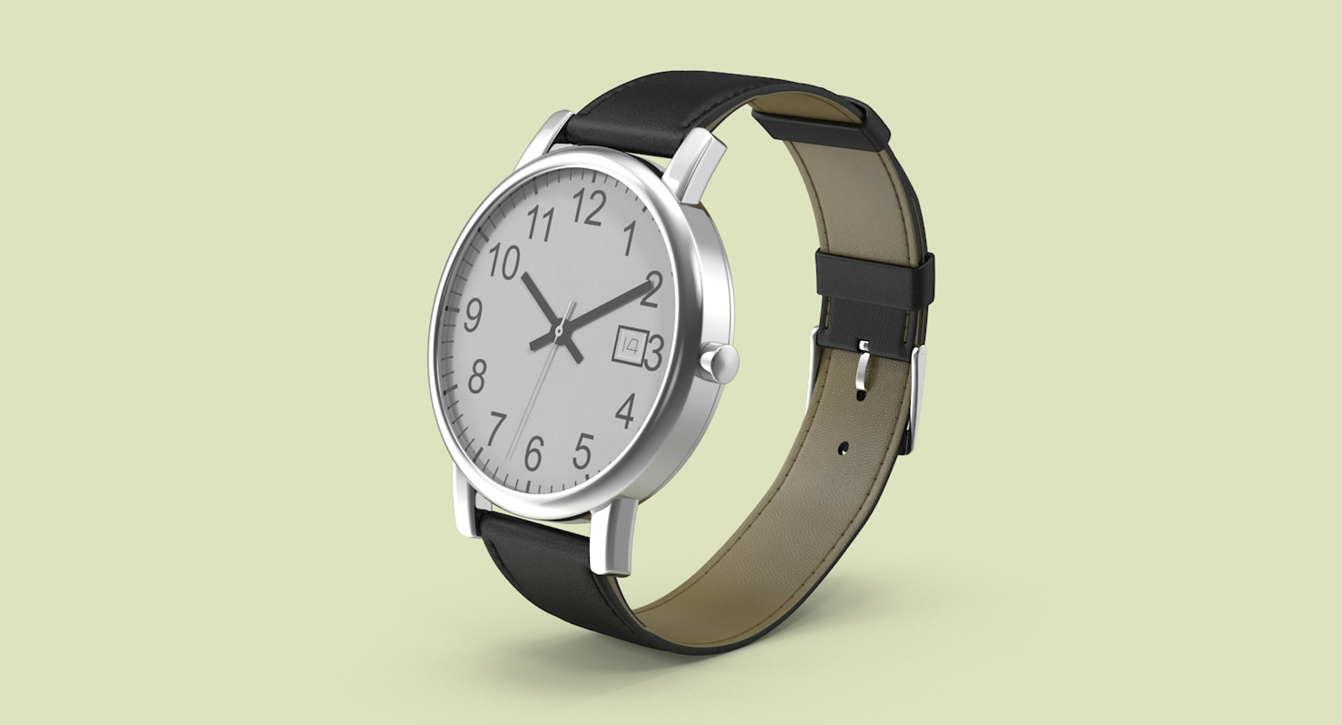 3d Model Men S Wrist Watch