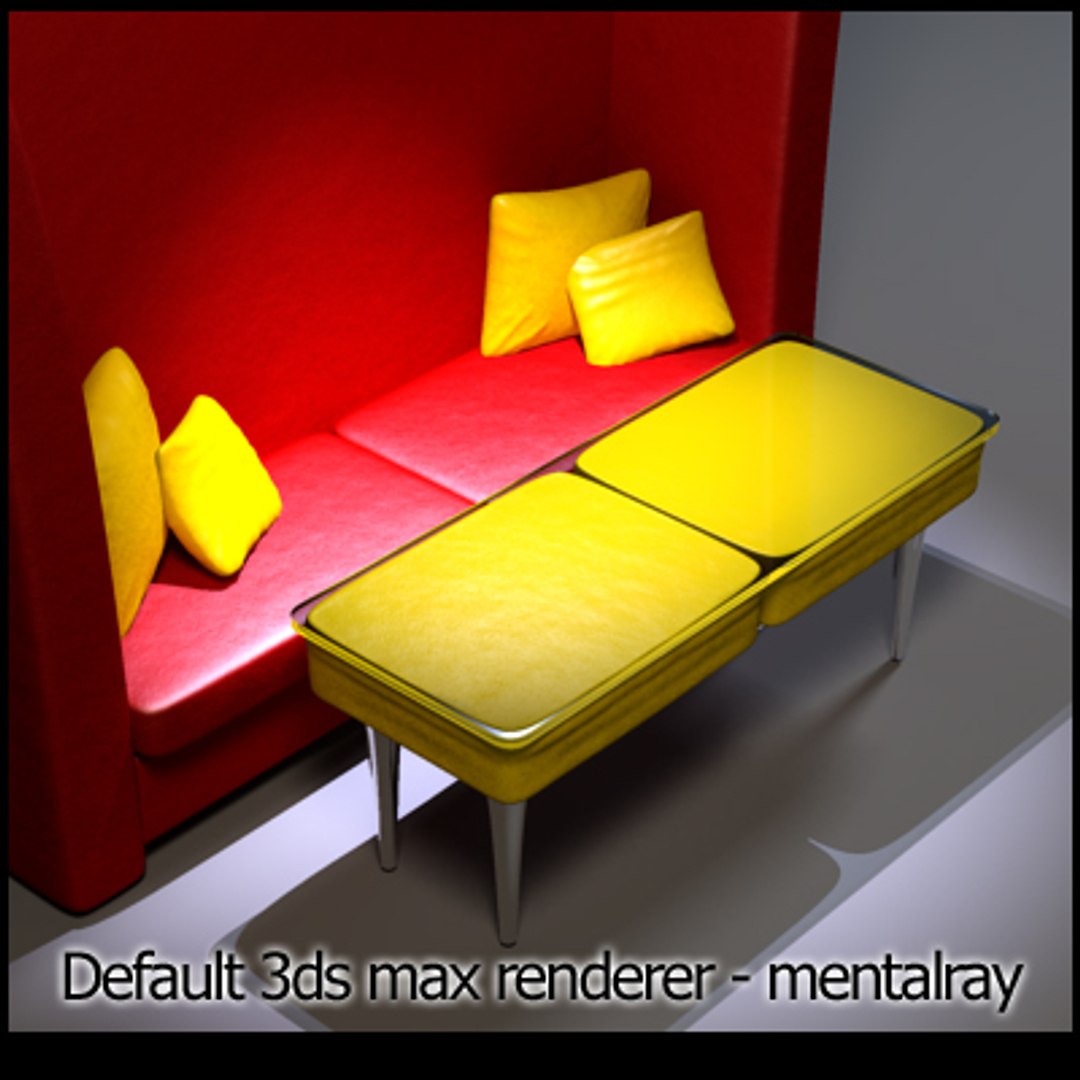 3d 3ds Lounge Scene