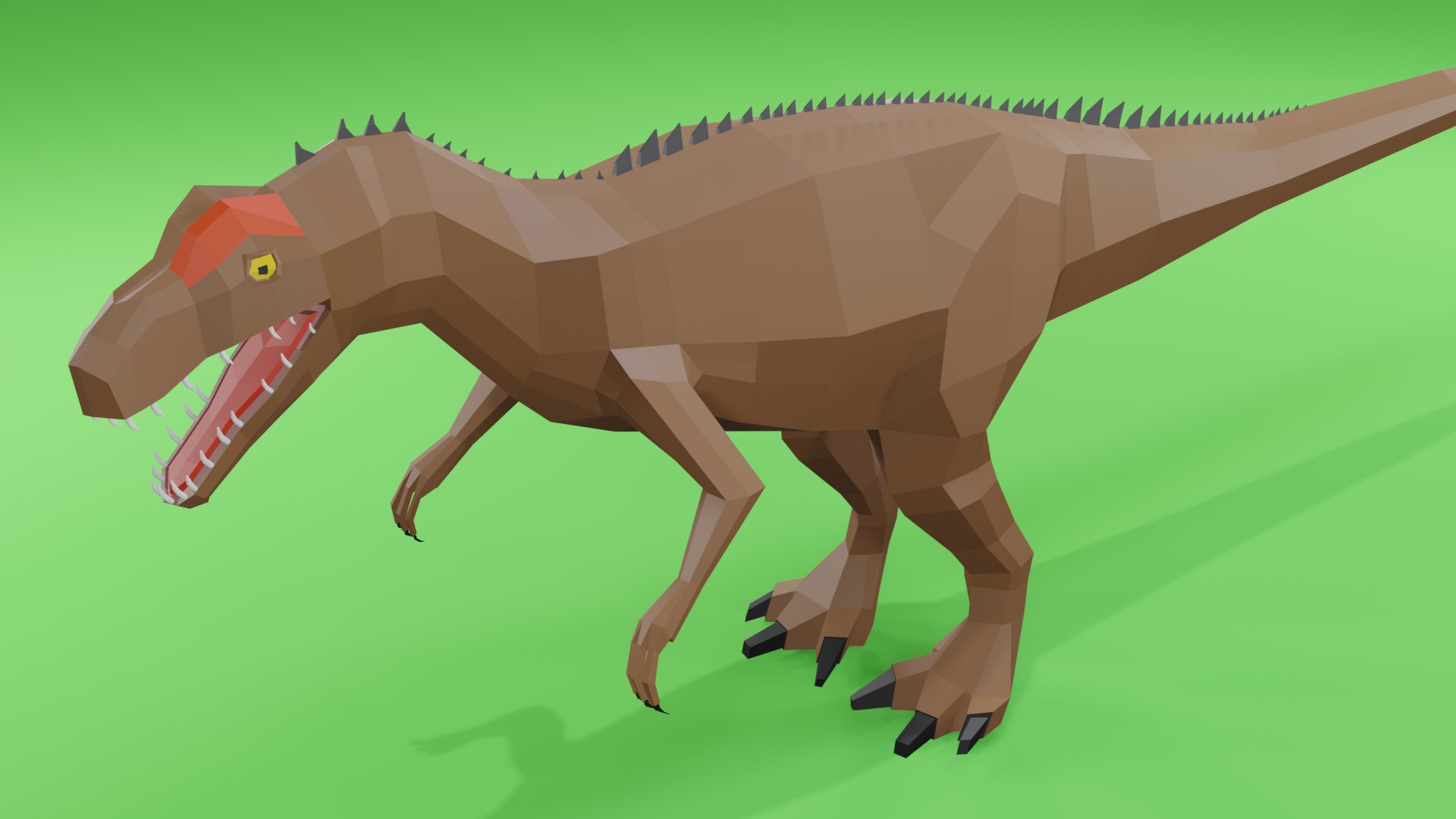 3D Model Allosaurus - Low Poly - TurboSquid 2329494