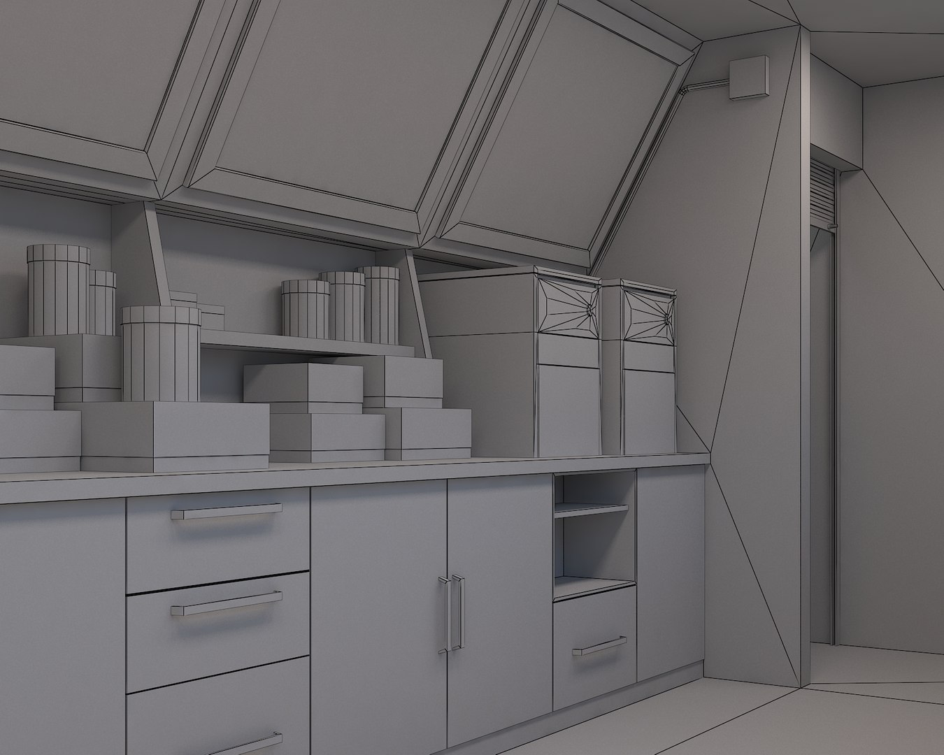 Container ice cream restaurant 3D - TurboSquid 1622847