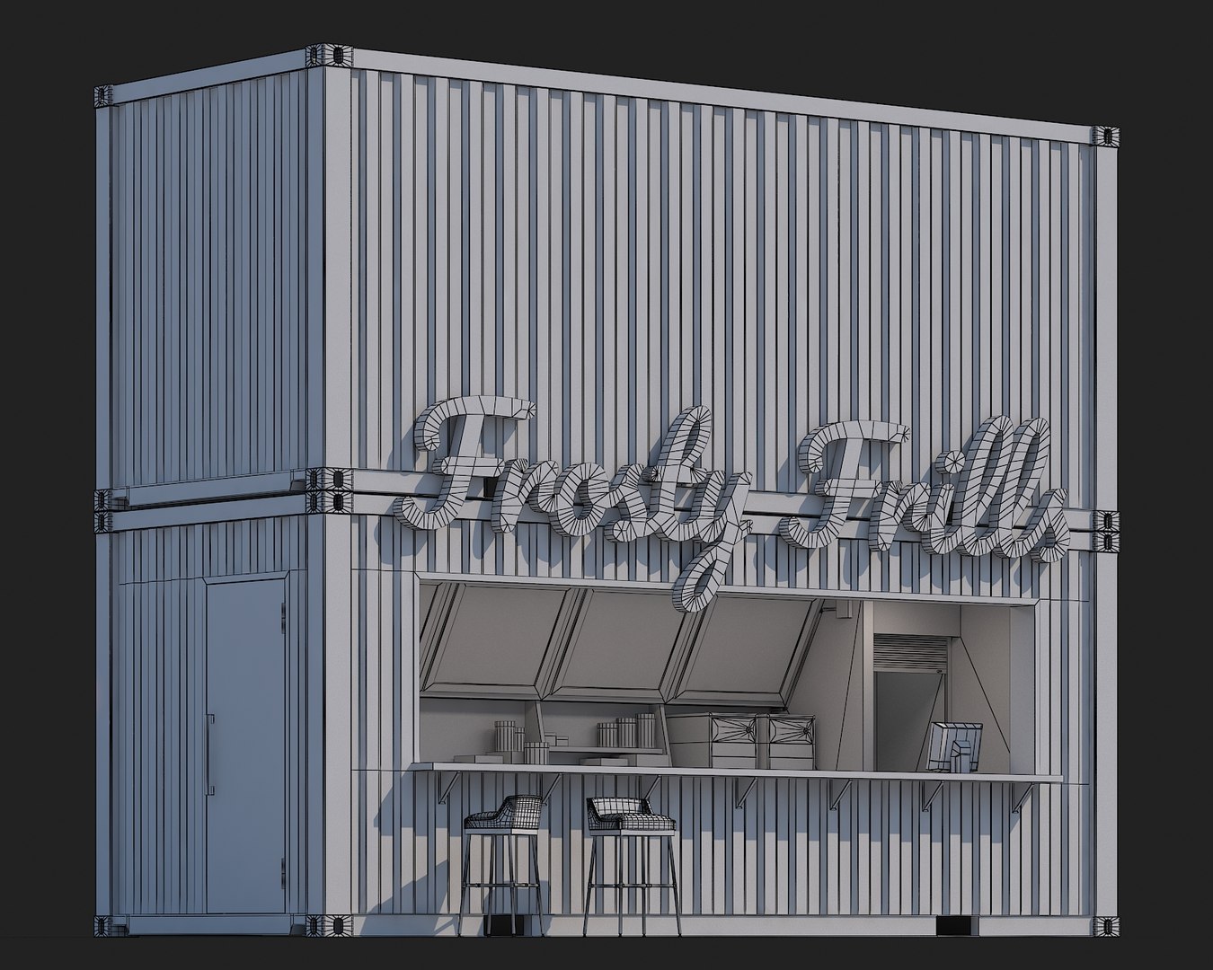 Container ice cream restaurant 3D - TurboSquid 1622847