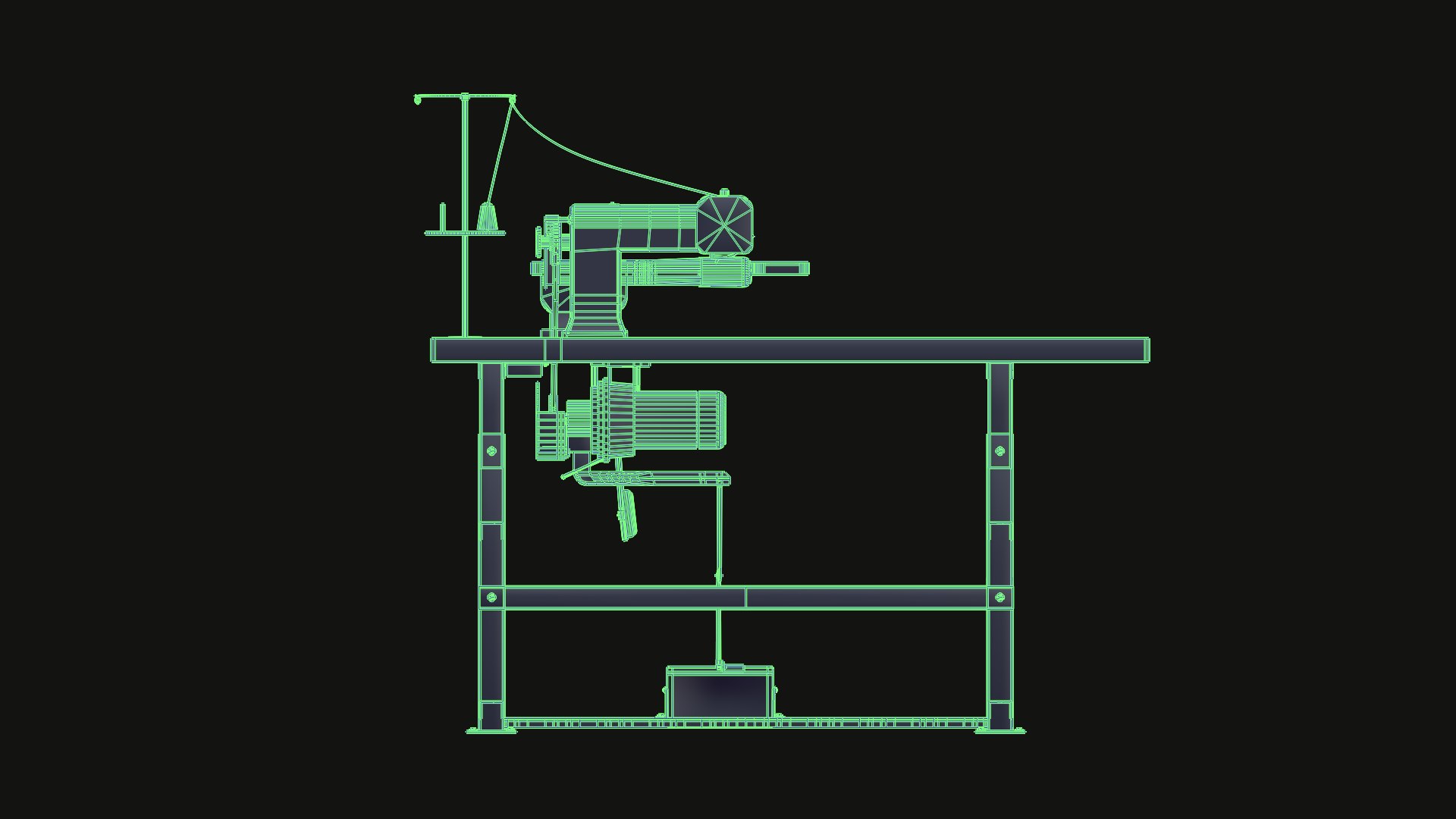 Industrial Blind Stitch Machine 3D Model - TurboSquid 1656927