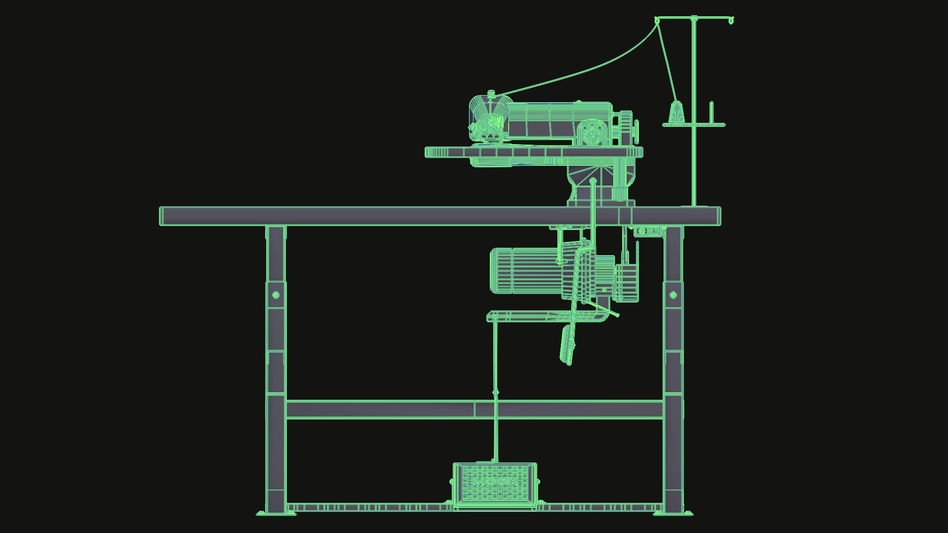Industrial Blind Stitch Machine 3D Model - TurboSquid 1656927