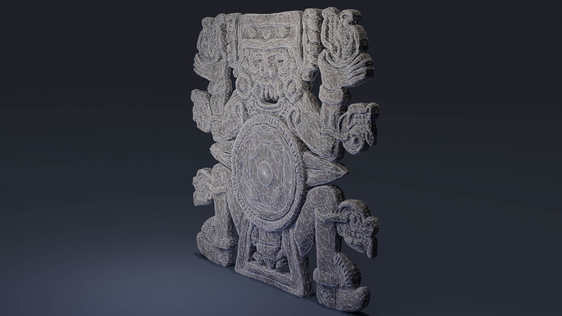 3D Model Tlaltecuhtli Aztec Monster - TurboSquid 1704017