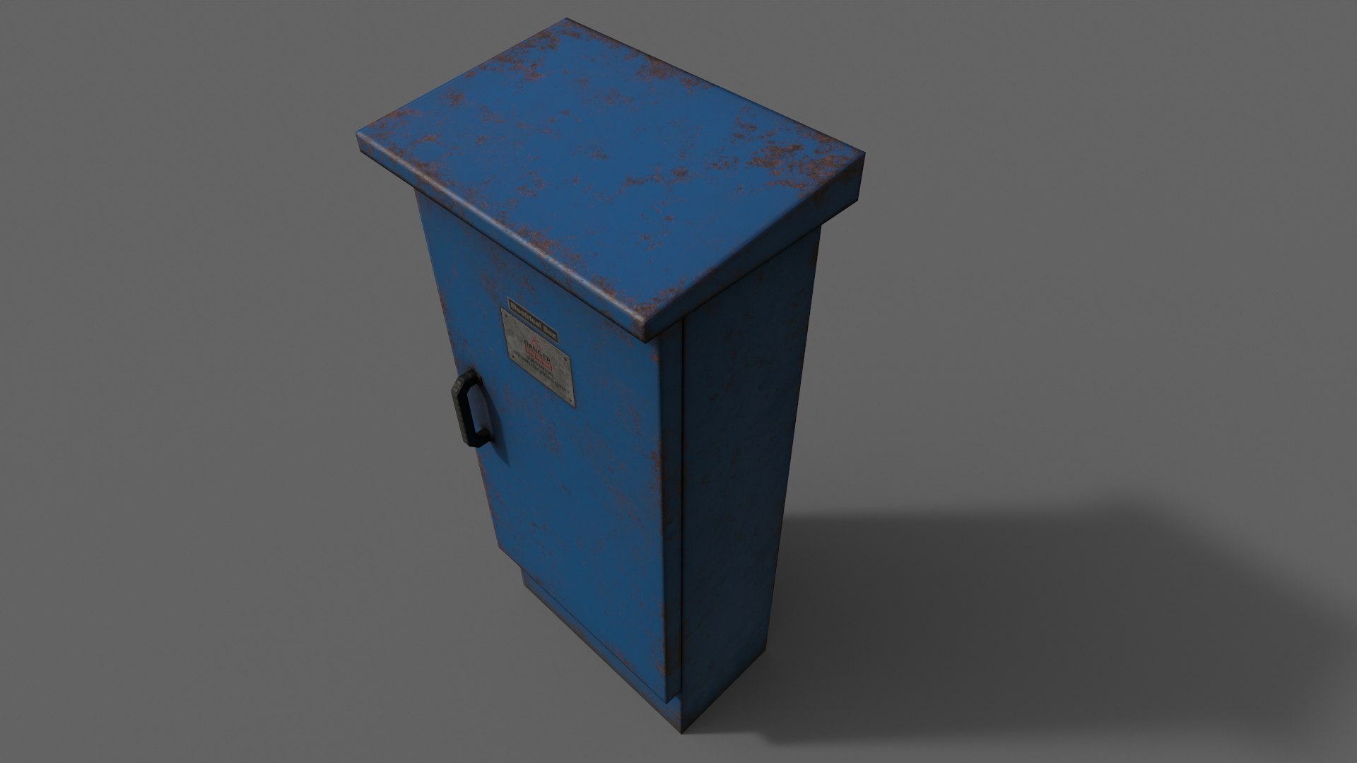 3D PBR Electric Box Blue V5 - TurboSquid 1810538