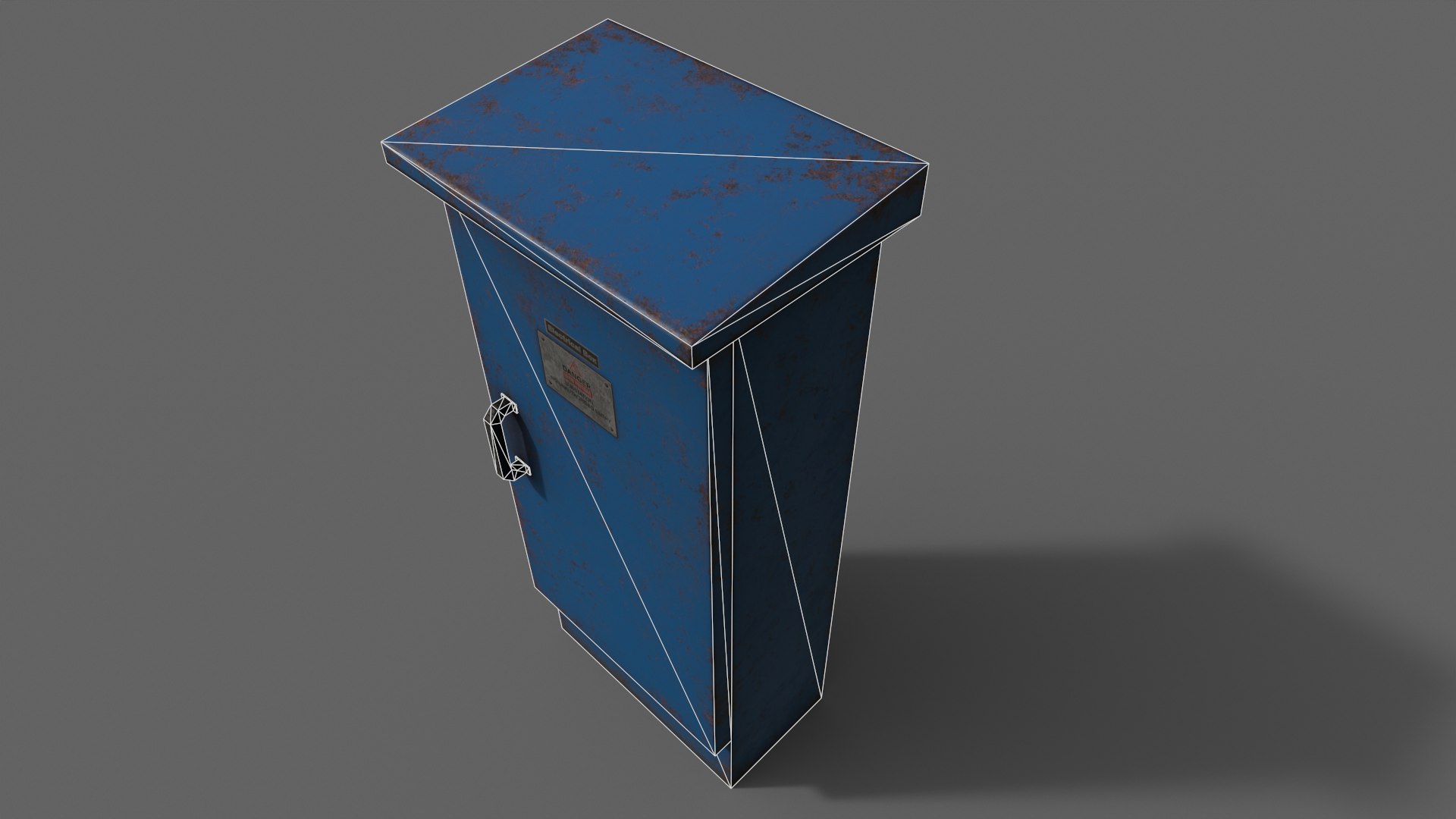 3D PBR Electric Box Blue V5 - TurboSquid 1810538