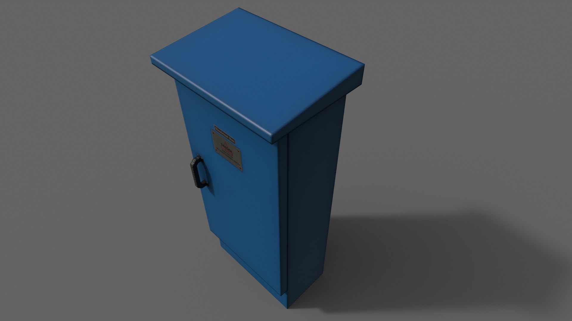 3D PBR Electric Box Blue V5 - TurboSquid 1810538