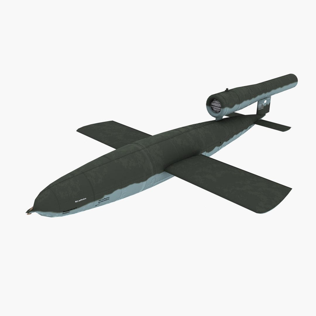 3d model v-1 doodlebug germany