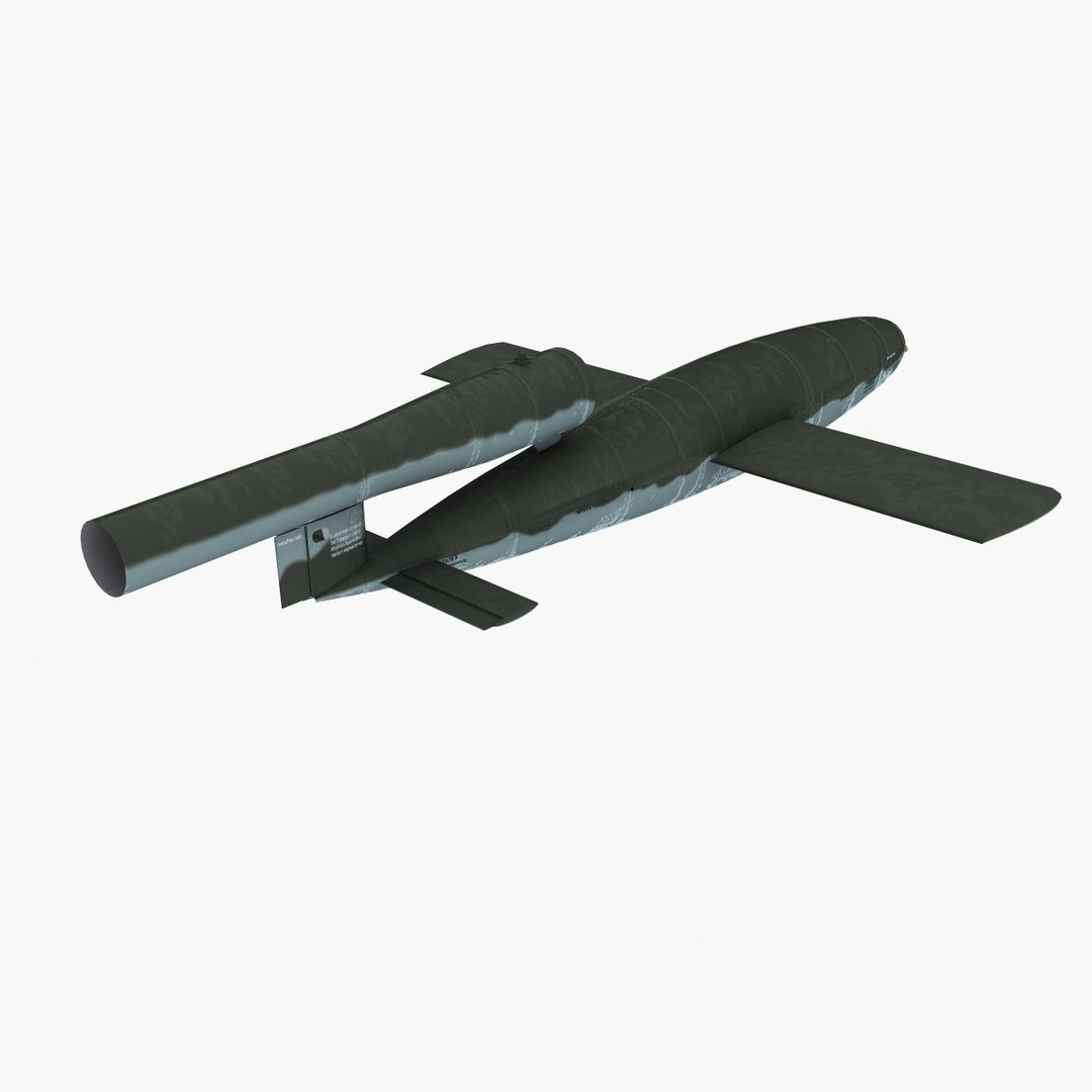 3d model v-1 doodlebug germany