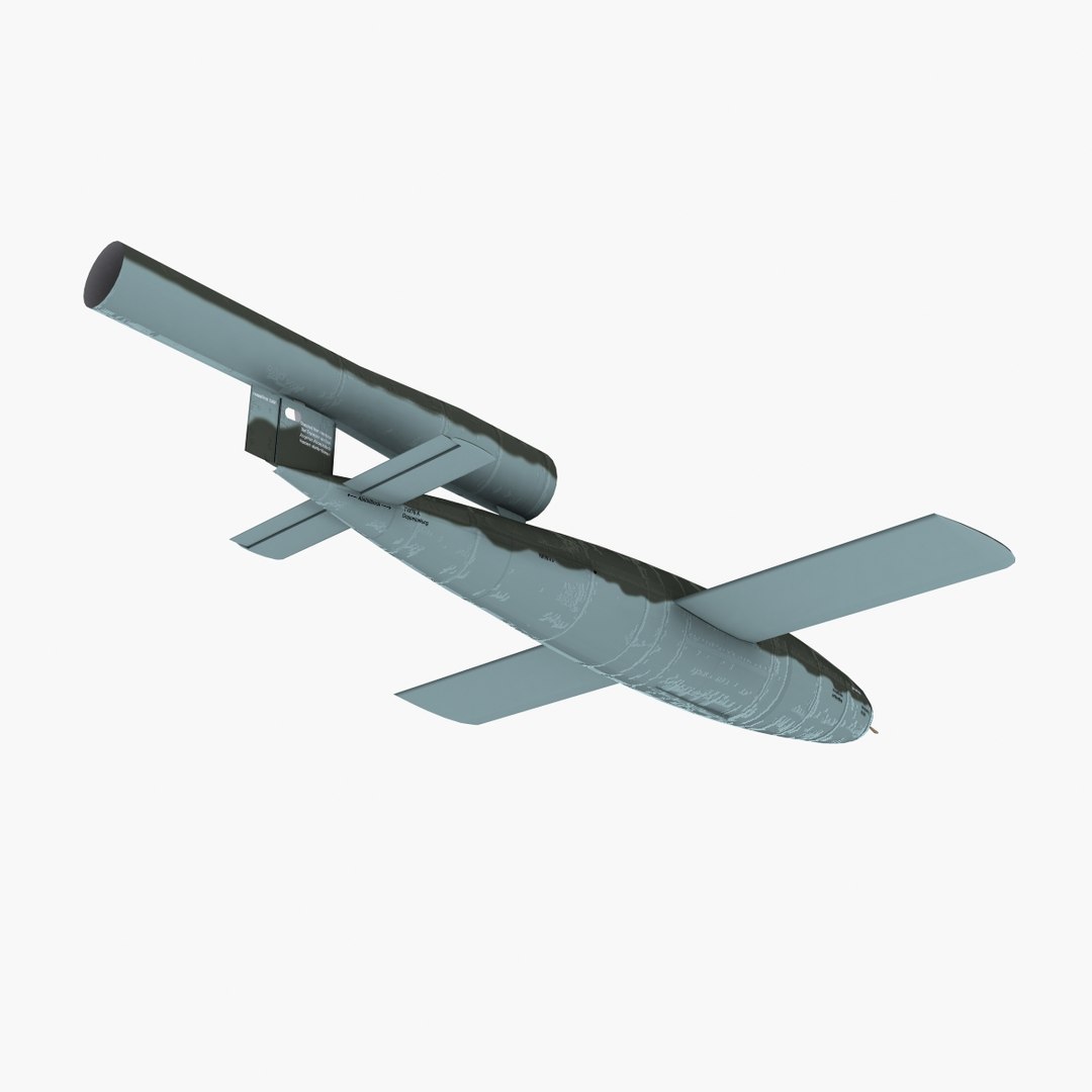3d model v-1 doodlebug germany