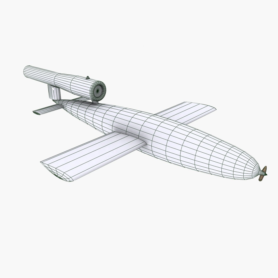 3d model v-1 doodlebug germany