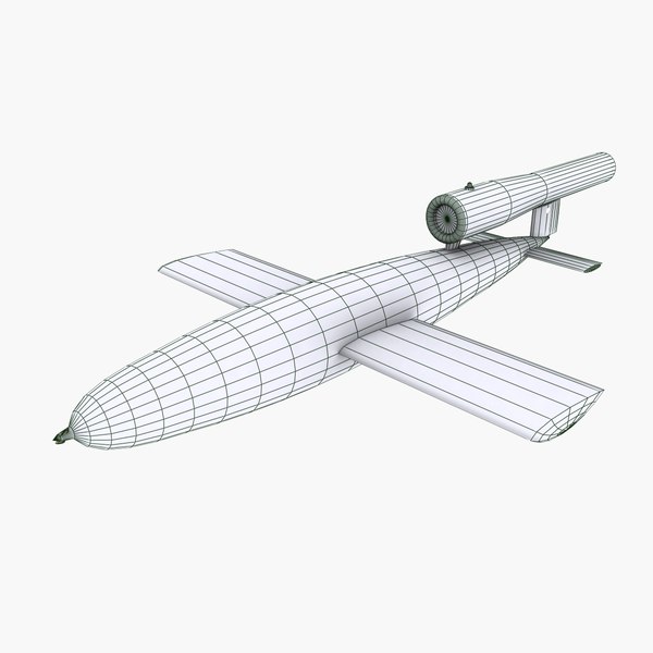 3d model v-1 doodlebug germany