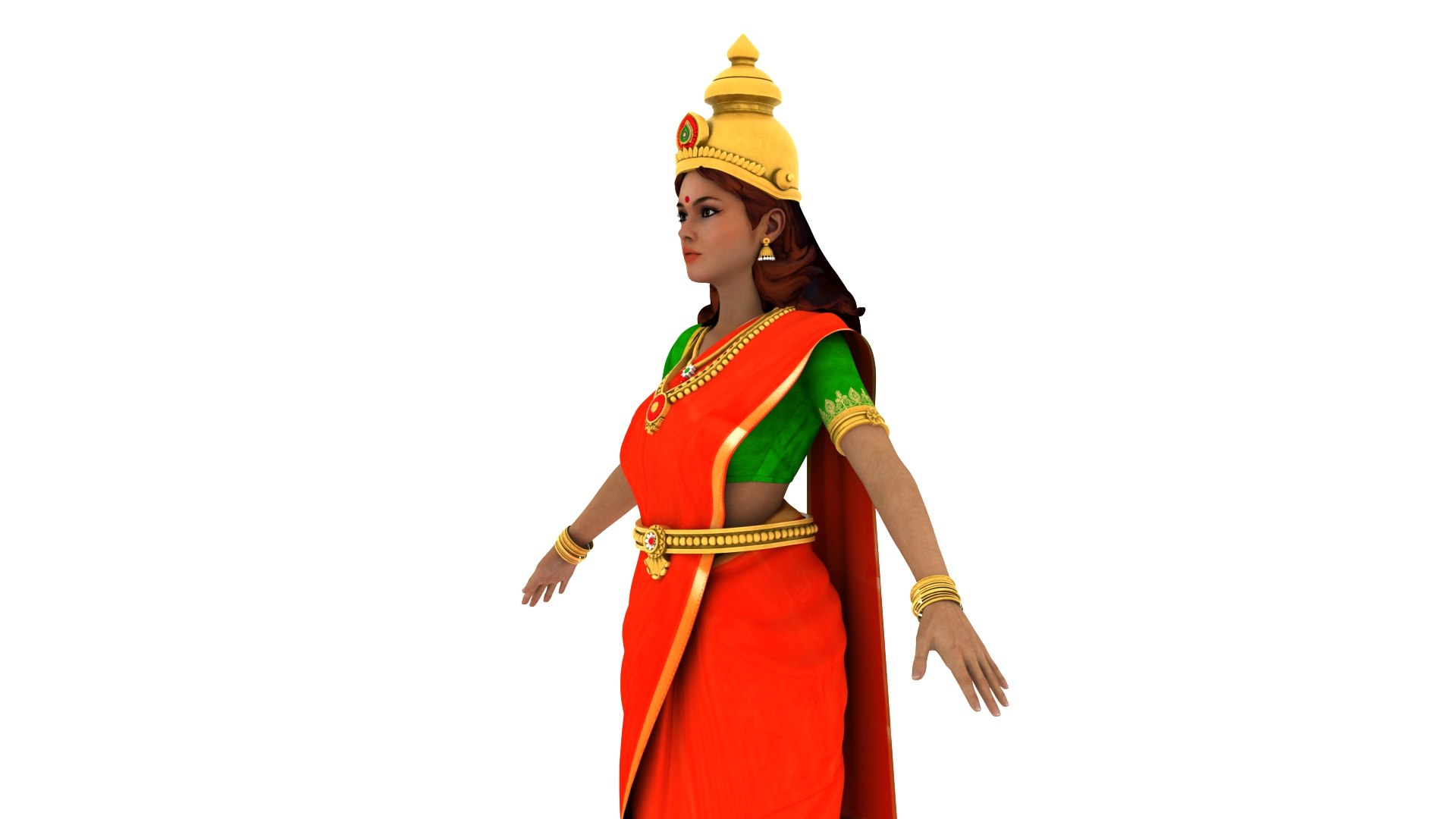 Sita T Pose 3D Model - TurboSquid 2295303