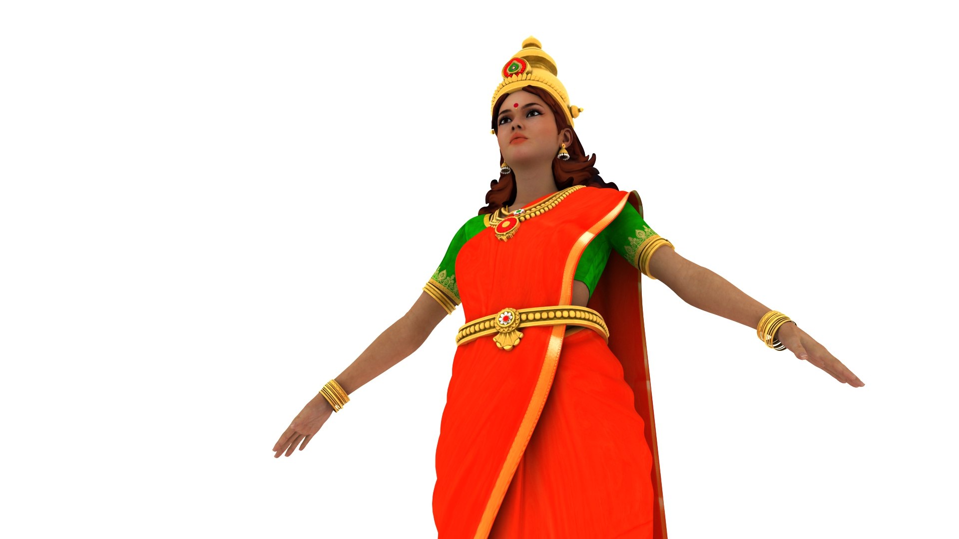 Sita T Pose 3D Model - TurboSquid 2295303