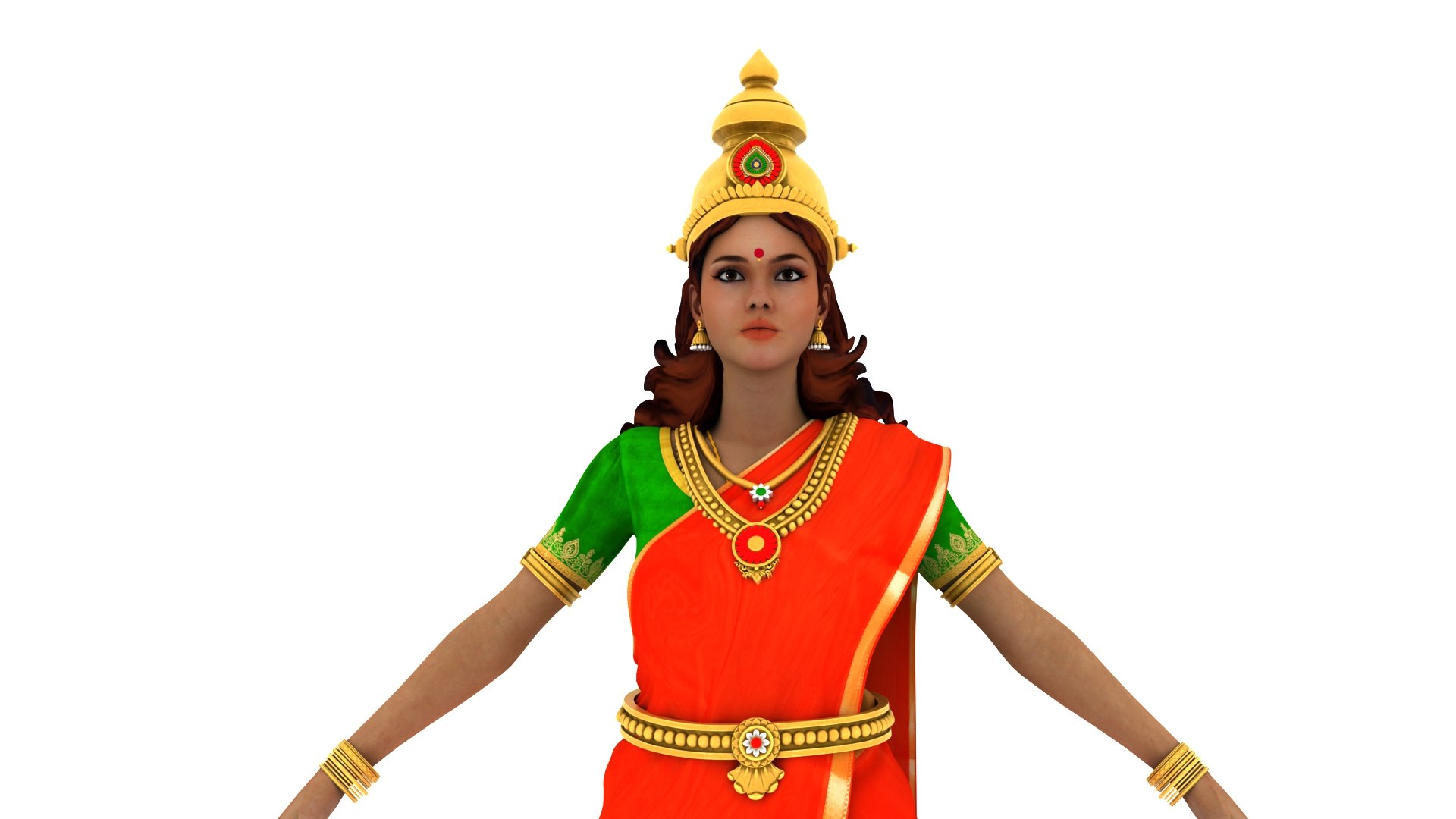 Sita T Pose 3D Model - TurboSquid 2295303