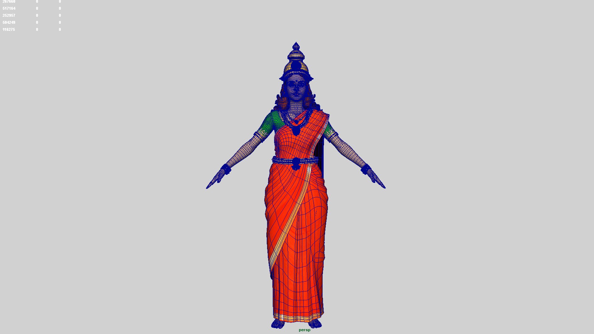 Sita T Pose 3D Model - TurboSquid 2295303