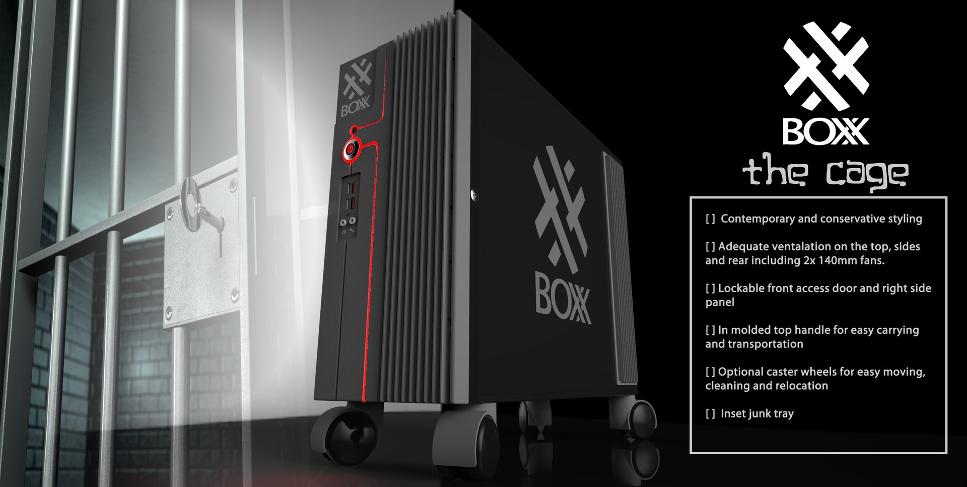 Maya Boxx Computers Case Cage