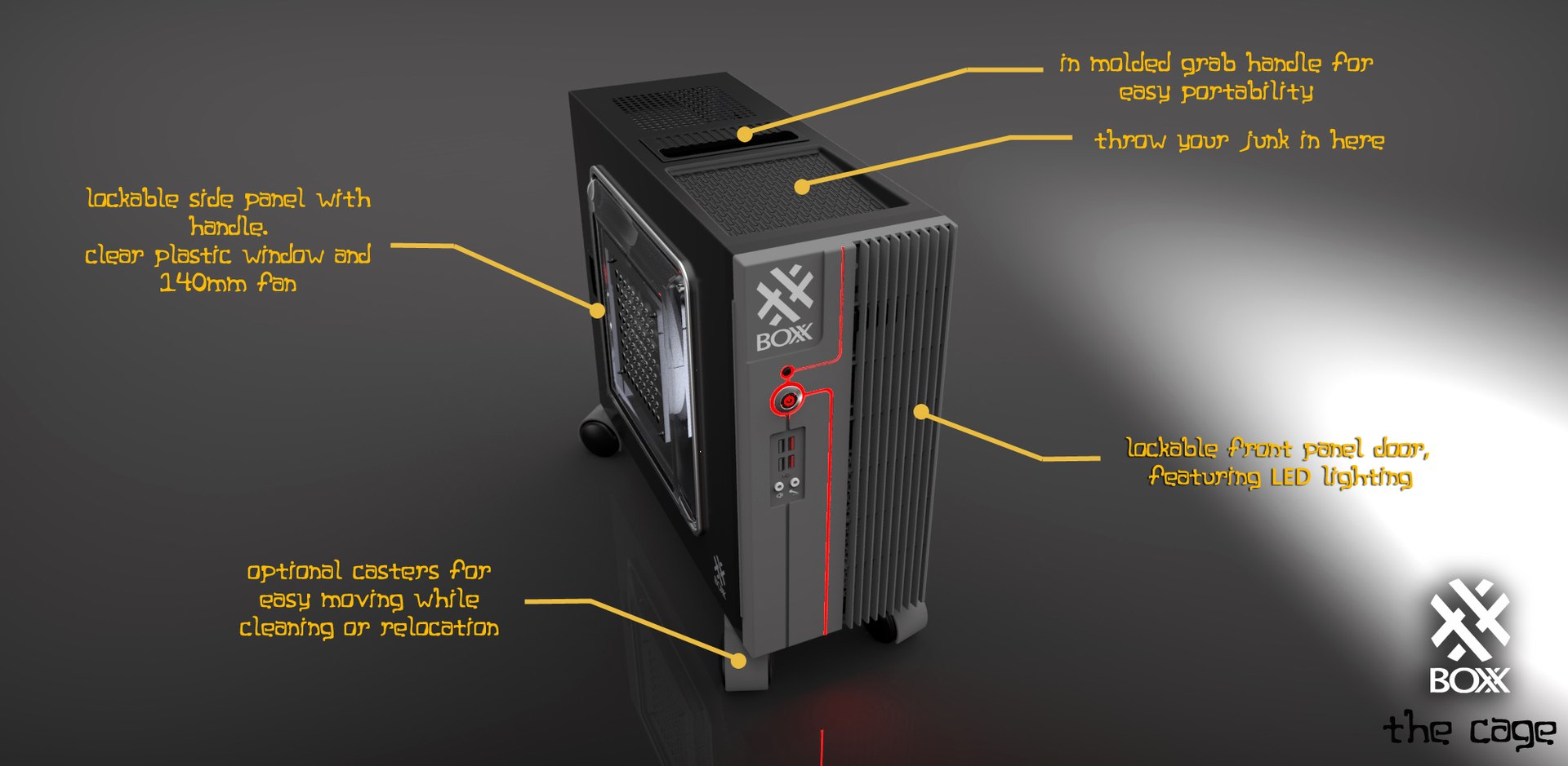 Maya Boxx Computers Case Cage